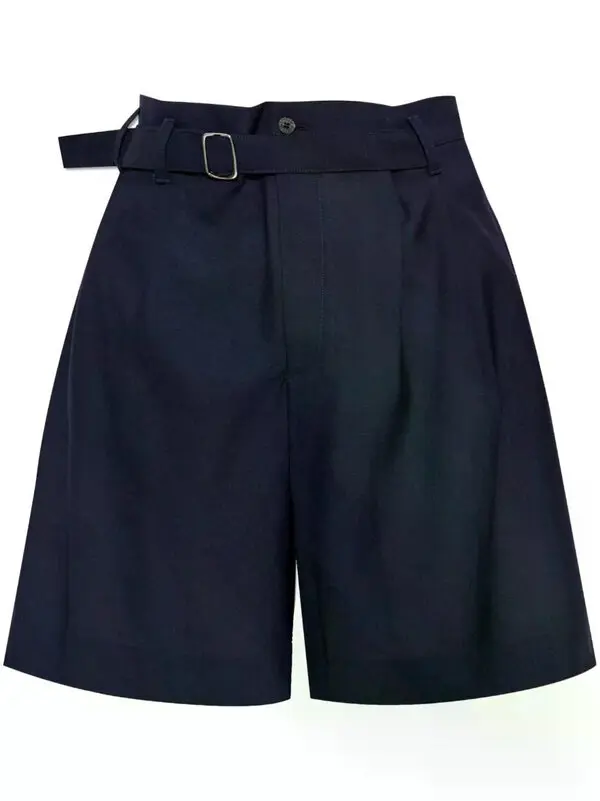 Jacquemus Pleated Belted Shorts - Blue