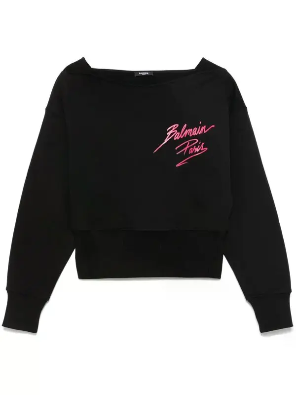 Balmain Cropped Sweatshirt