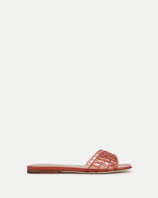 Veronica Beard Maris Jelly Sandals - Persimmon