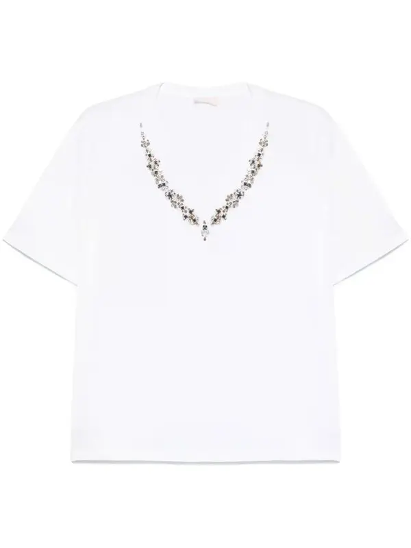 Liu Jo Crystal-embellished T-shirt