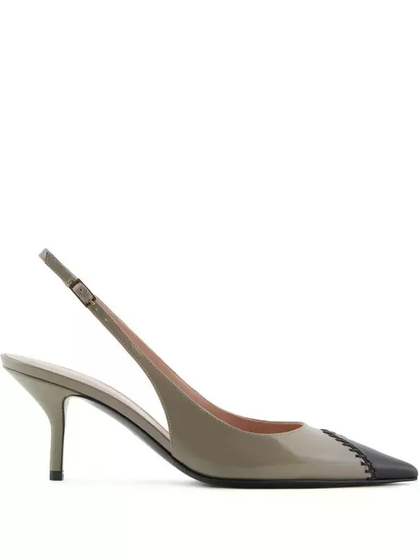 Giorgio Armani 60mm Contrasting-toecap Leather Pumps
