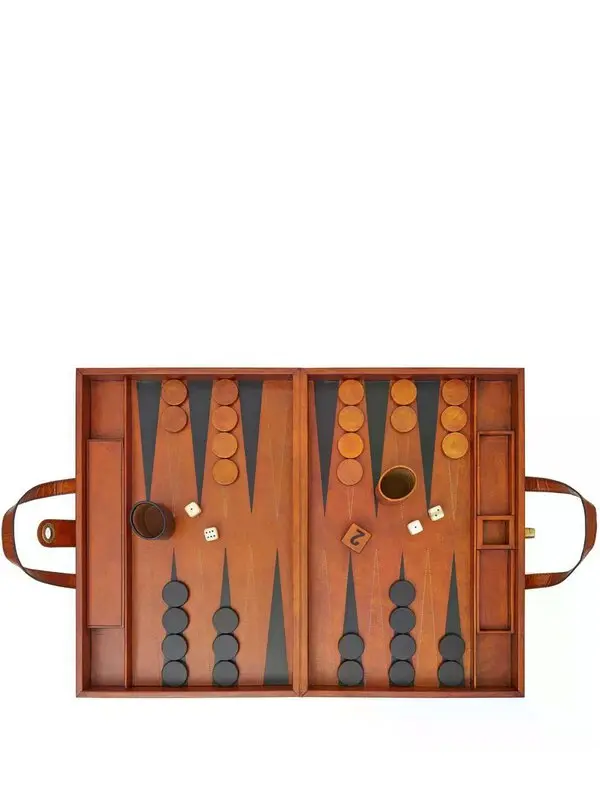 THE CONRAN SHOP Tavla Backgammon Set - Brown
