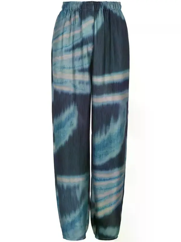 Giorgio Armani Gradient-effect Silk Trousers