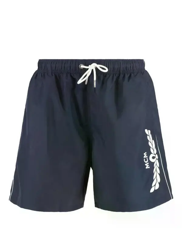 Mcm Logo-print Swim Shorts