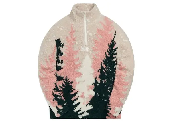 Kith Spruce Claremont Sherpa Quarter-zip - Pyramid
