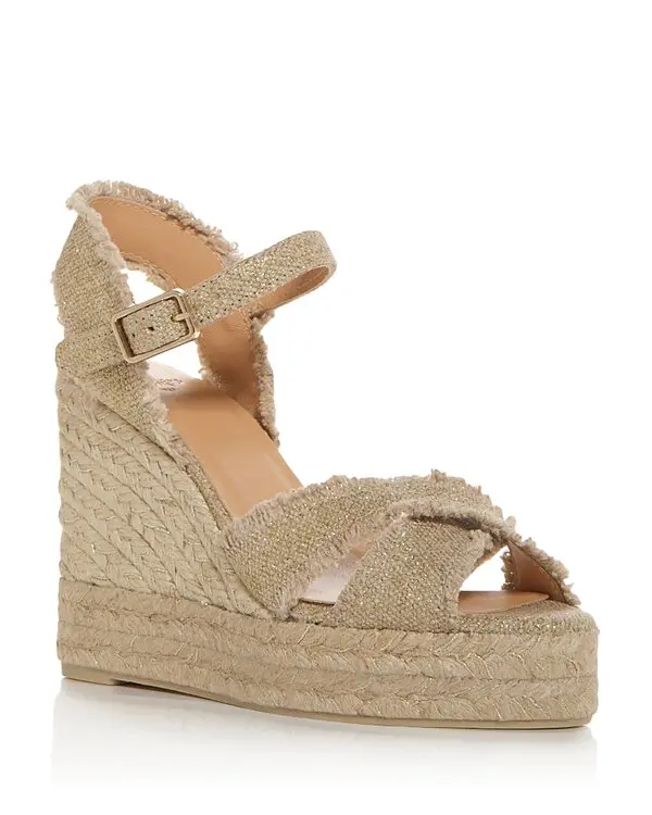 CastaÑer Bromelia Espadrille Wedge Sandals - Oro Claro