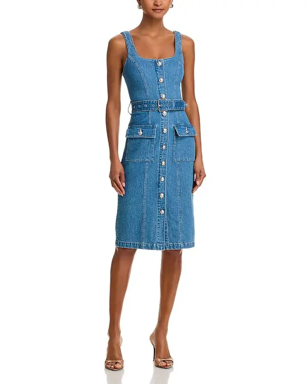 L'Agence Midy Button-front Tank Dress - Tipton