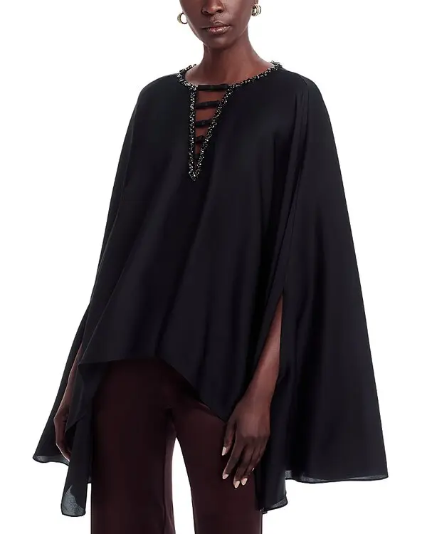 UNGARO Adia Cape Effect Blouse