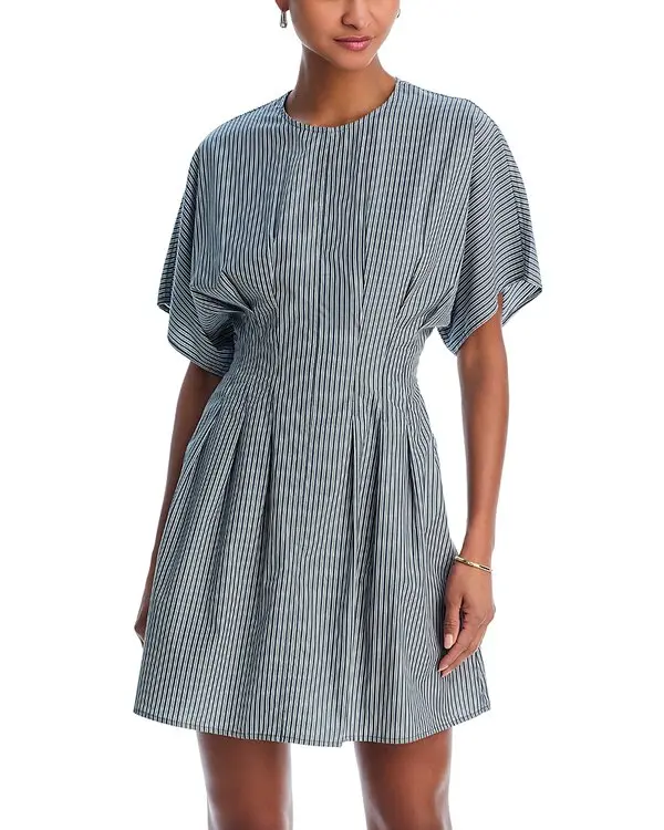 Rag & Bone Maddie Stripe Poplin Mini Dress