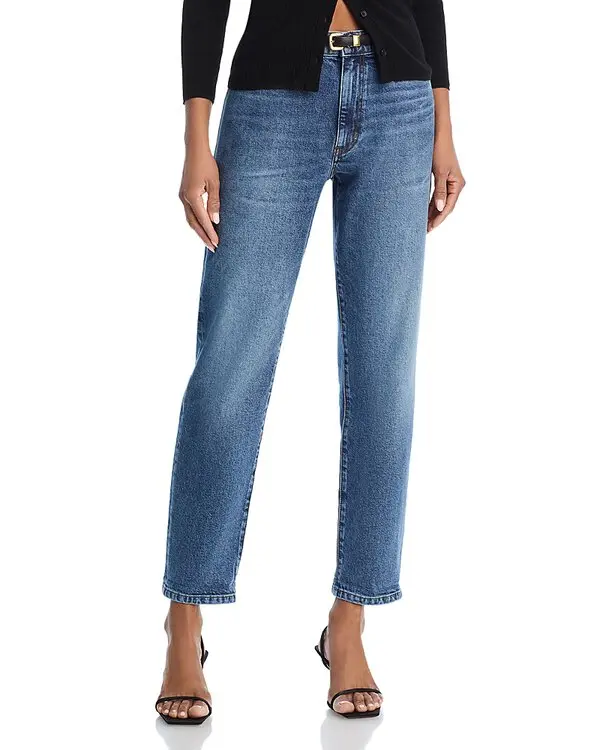 FRAME The Borrowed High-rise Ankle Jeans - Famous
