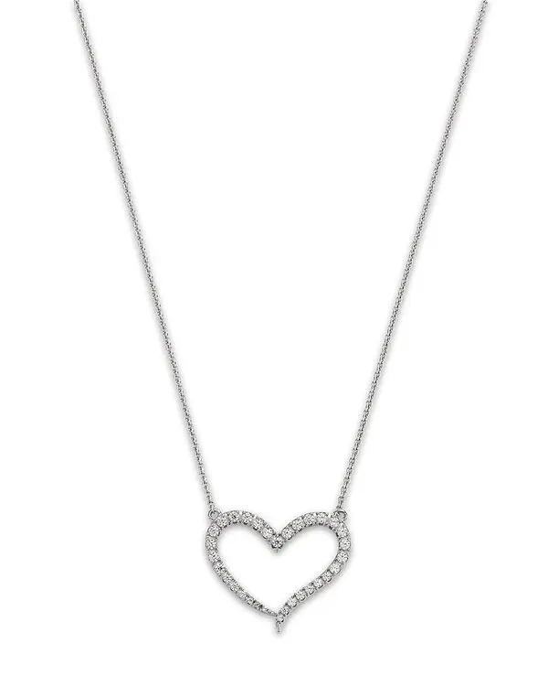 Bloomingdale'S Diamond Heart Necklace In 14k Gold