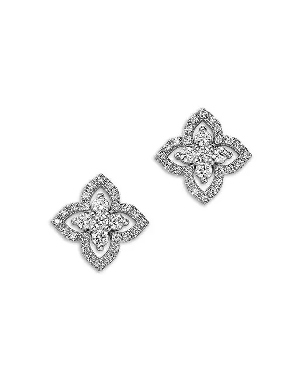 Bloomingdale'S Diamond Clover Stud Earrings, 0.50 Tcw