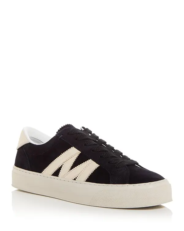 Moncler Monaco Low Top Sneakers - Navy