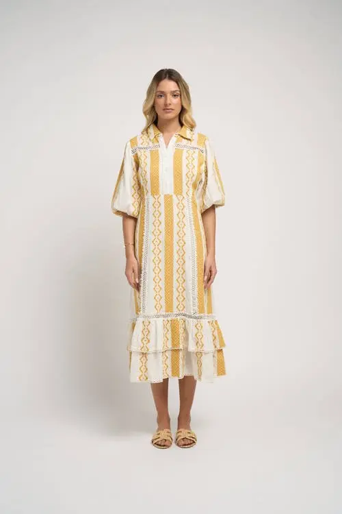 GUADALUPE DESIGN Catalina Ll Midi Dress