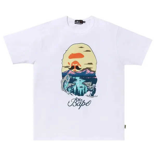 BAPE Mr. Bathing Ape Head Wide Tee