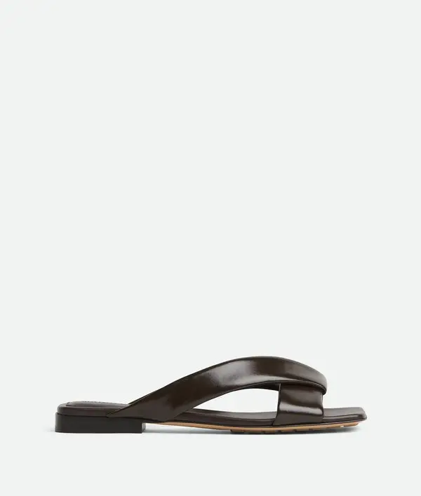Bottega Veneta Riva Flat Mule - Fondant