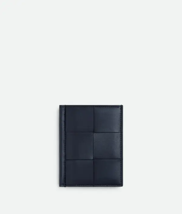 Bottega Veneta Cassette Flap Card Case - Space/sapele