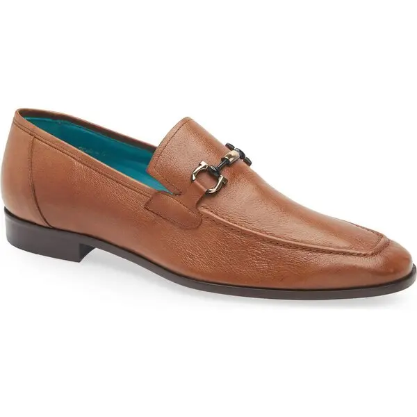 Mezlan Rios Bit Ornament Leather Loafer - Cognac