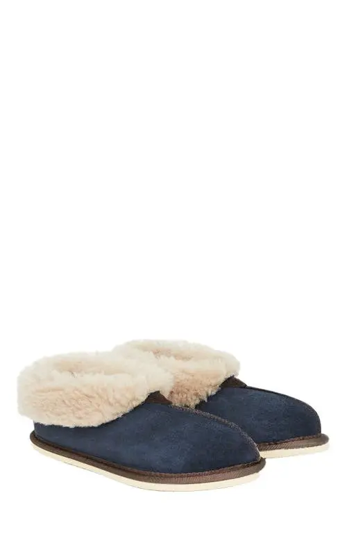 CELTIC & CO. Shearling Bootee Slippers - Blue Iris