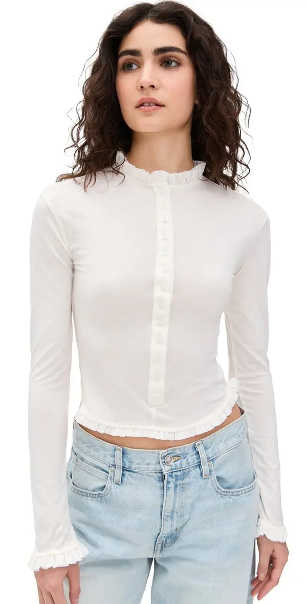 THE LINE BY K Dolino Henley Top