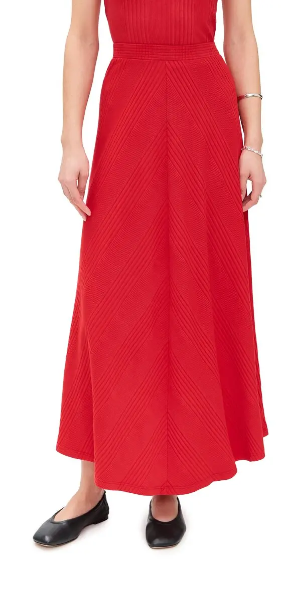 WYETH Hart Maxi Skirt - Red