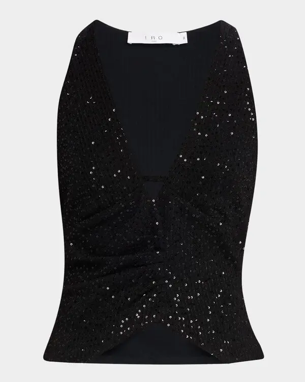IRO PARIS Minnia Sequined Top