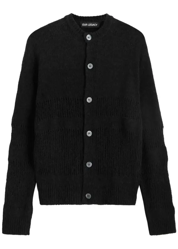 Our Legacy Opa Cotton-blend Cardigan - Black