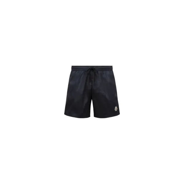 Moncler Monogram Jacquard Swim Shorts - Blue