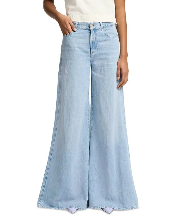 7 For All Mankind Willow High-rise Wide-leg Jeans - Kansas