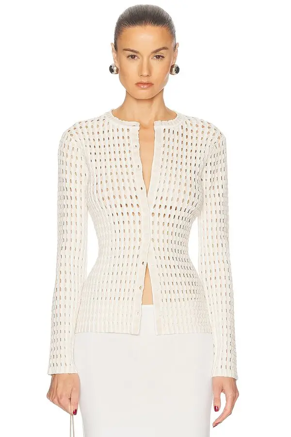 Simkhai Gracen Cardigan - Sand Multi