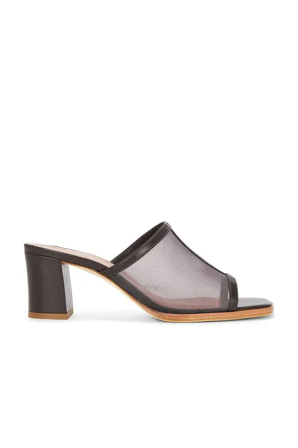 Staud Alessandra Heel - Espresso Mesh