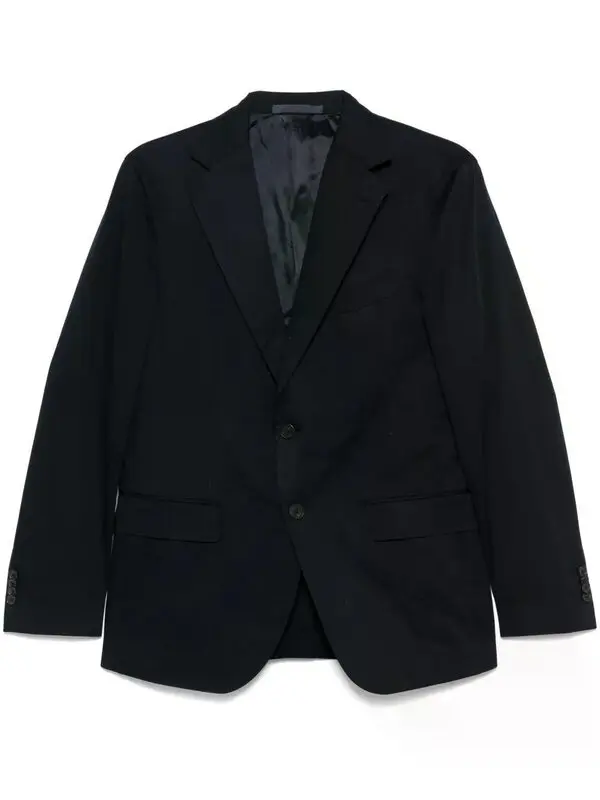 Caruso Single-breasted Blazer - Blue