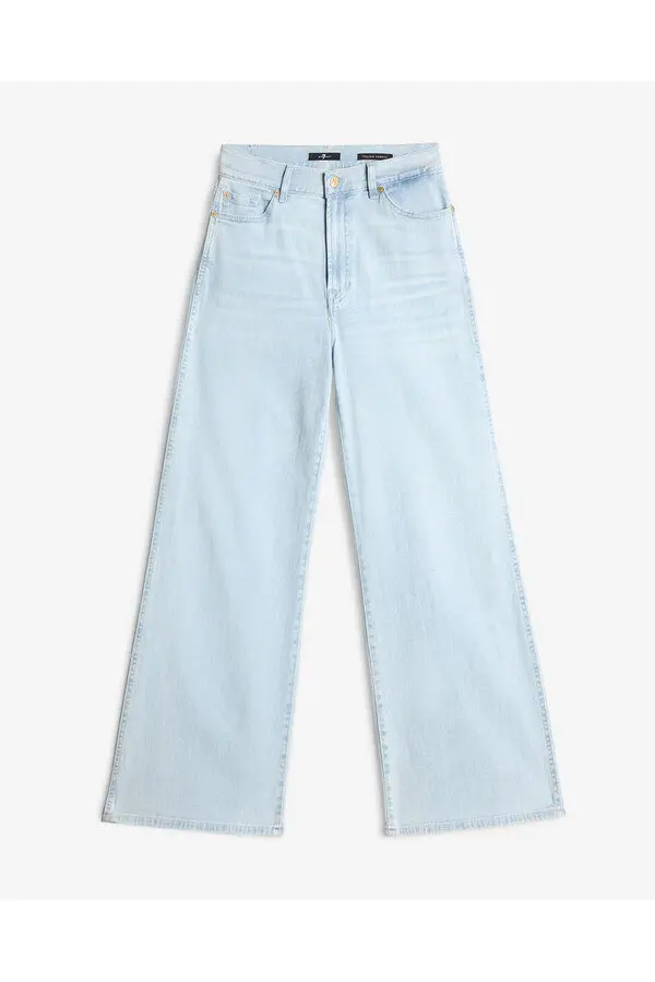 7 For All Mankind Left Hand Cropped Lotta In Malibu Sky
