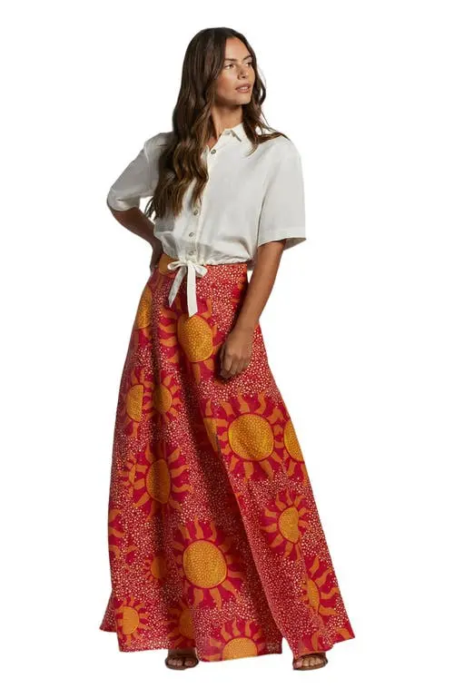 Tori Richard Nora Printed Skirt