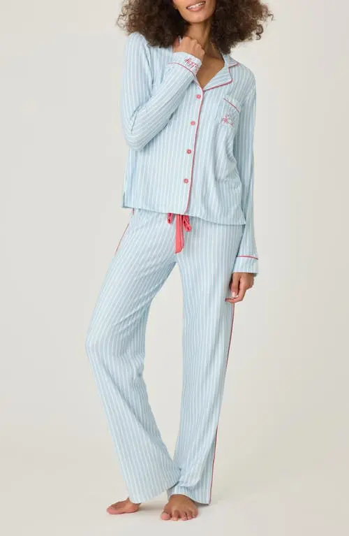 PJ Salvage Martime Pajamas With Sleep Mask