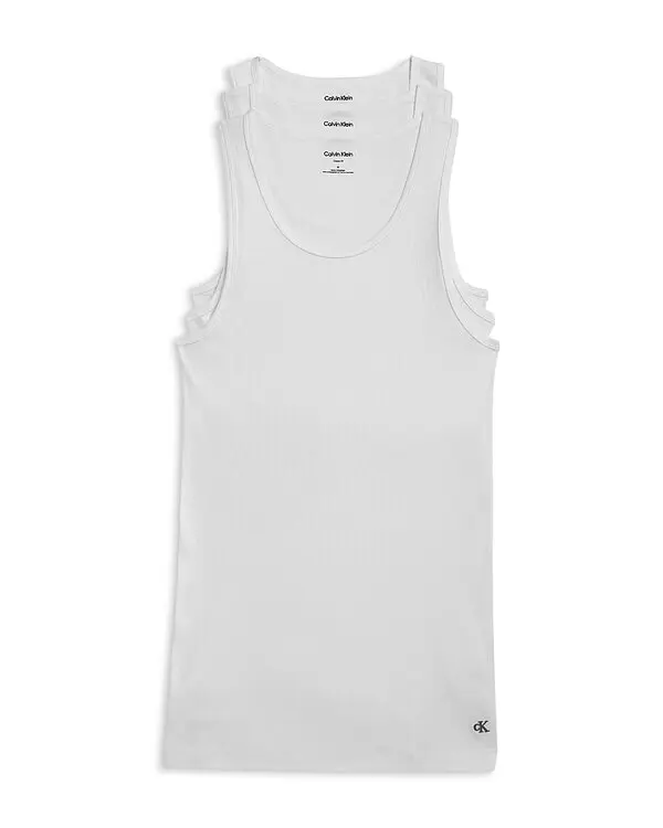 Calvin Klein Classic Tanks, Pack Of 3 - White