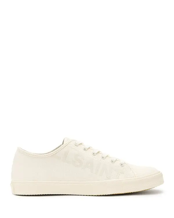 All Saints Biggy Canvas Low Top Sneakers - Off White