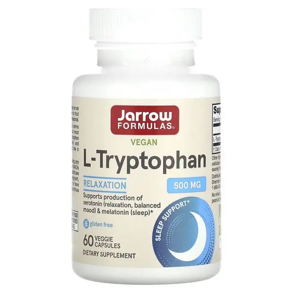 JARROW FORMULAS L-tryptophan 500mg 60 Capsules