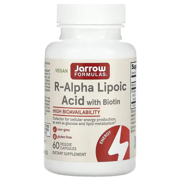 BEAUTIFIEDYOU Jarrow Formulas R-alpha Lipoic Acid 60 Capsules