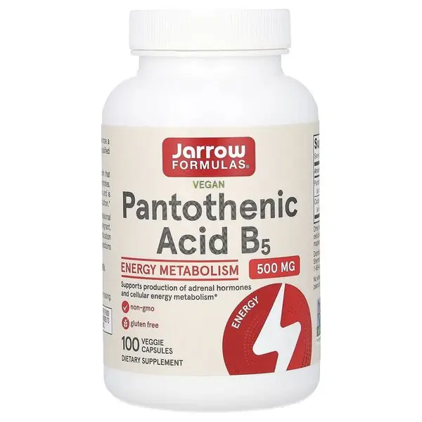 JARROW FORMULAS Pantothenic Acid 500mg 100 Capsules