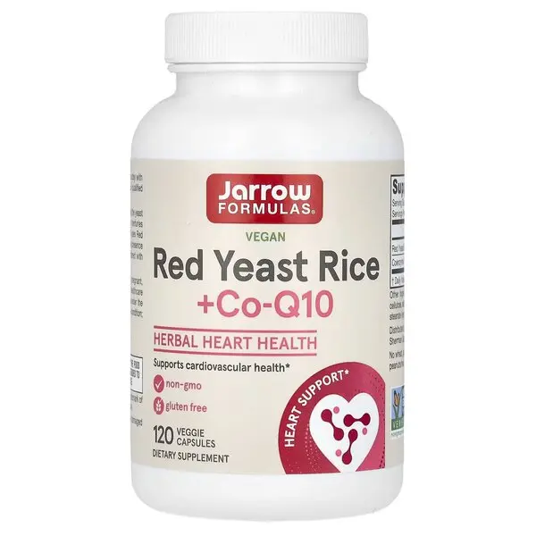 JARROW FORMULAS Red Yeast Rice + Coq10 600mg 120 Capsules
