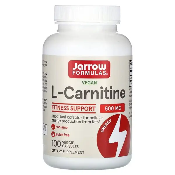 JARROW FORMULAS L-carnitine 500mg 100 Capsules