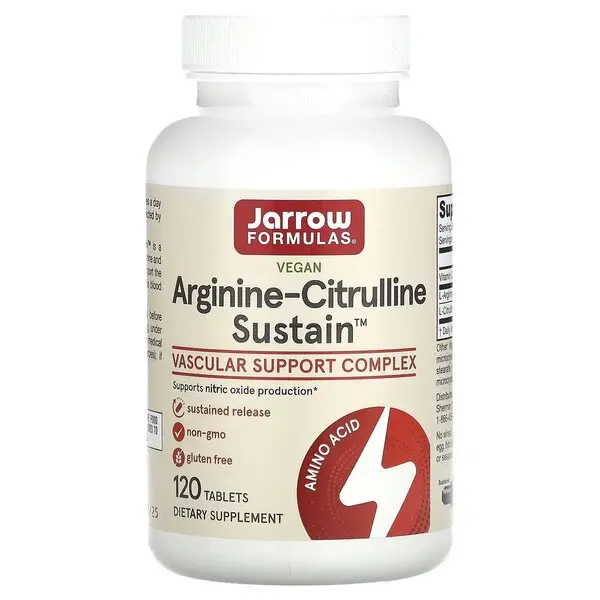 JARROW FORMULAS Arginine-citrulline Sustain 120 Tablets