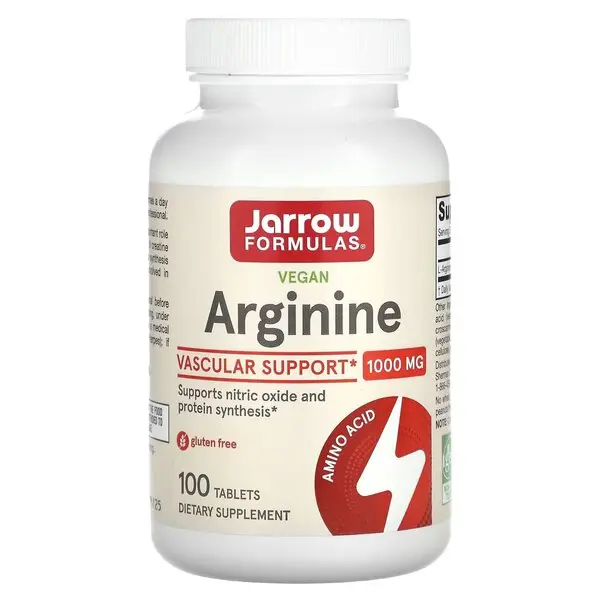 JARROW FORMULAS L-arginine 1000mg 100 Tablets