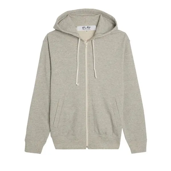 Play Comme Des Garcon Heart Back Emblem Hooded Zip Up