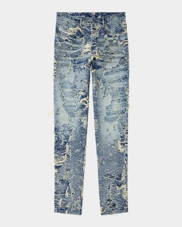 Diesel Destroyed Tapered Jeans
