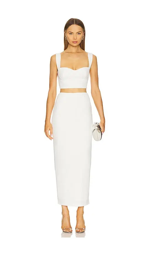 Superdown Veneda Skirt Set - White