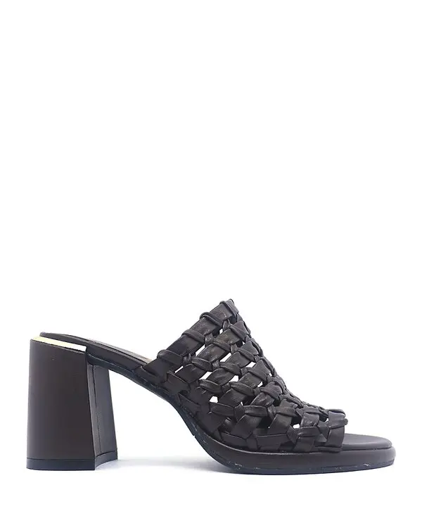 KENNETH COLE Solara Slide Sandals - Dark Brown