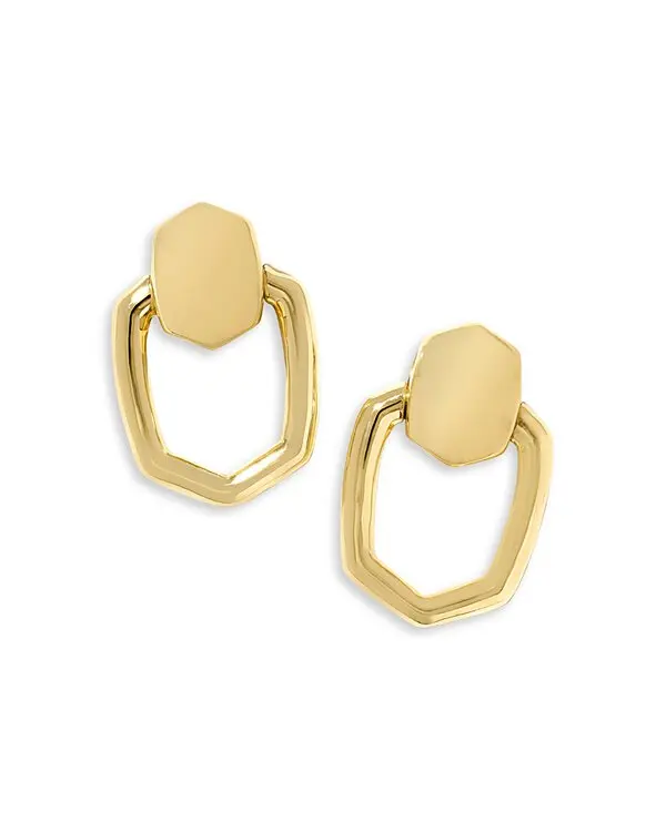 Kendra Scott Kaia Open Frame Drop Earrings - Gold