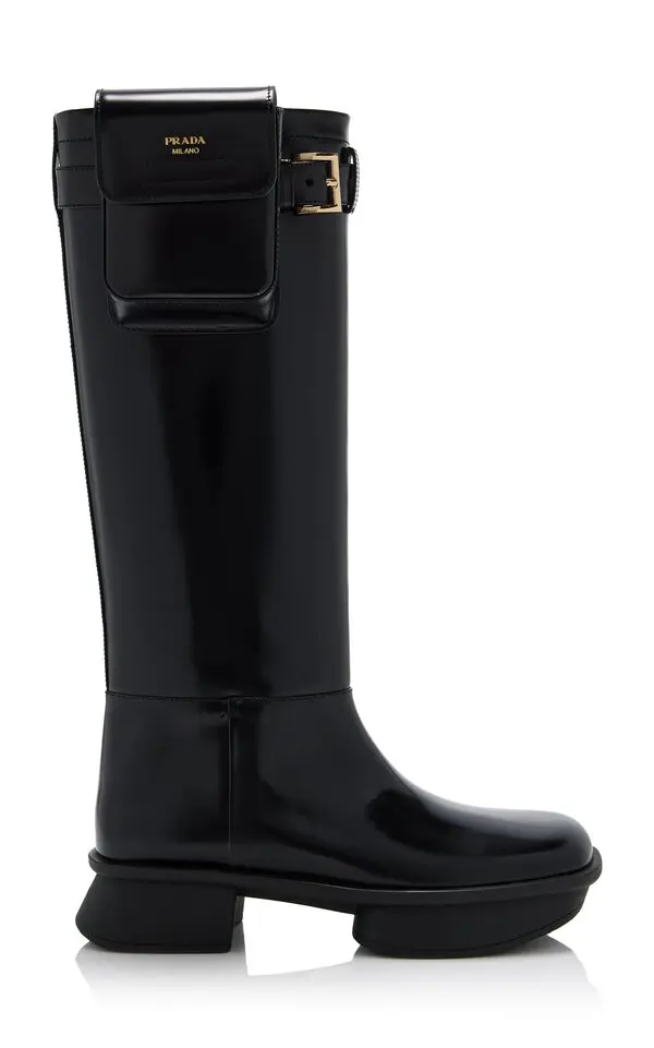 Prada Re-edition 1999 Equal Leather Knee Boots